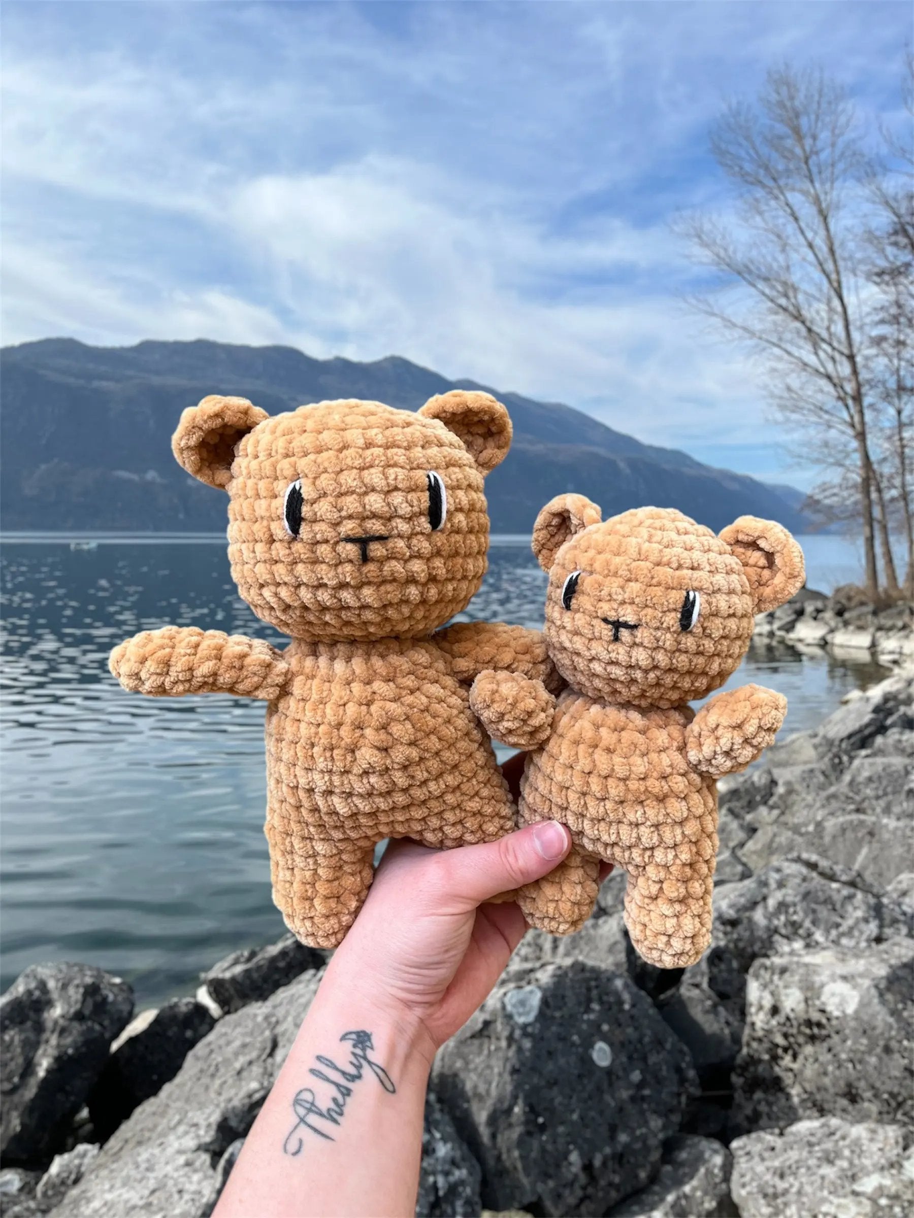 🧸 Duo Boubou l'ourson + mini Boubou – Doudou au Crochet Éco-responsabl ...